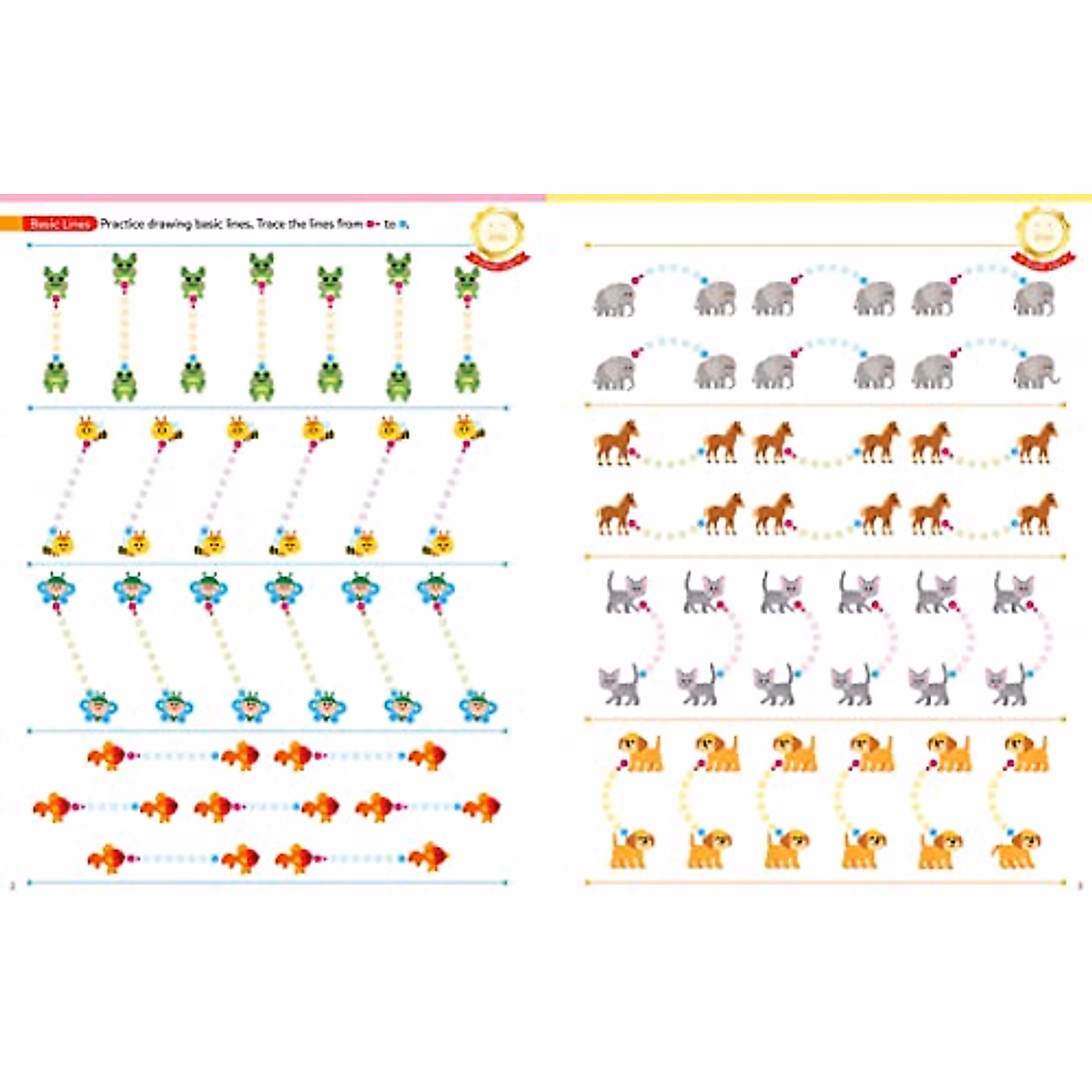 Play Smart Handwriting Workbook Ages 3-5: Handwriting Practice: Preschool Activity Book With Stickers