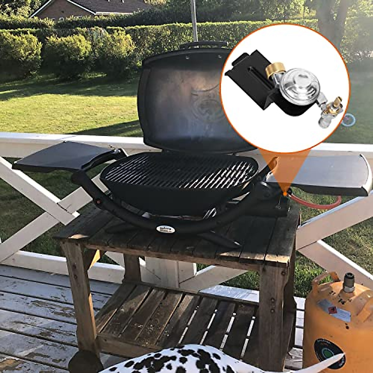 Valve Regulator for Weber Q200 Q220 Series 396001 396002 566001 566002 566801 Gas Grills, Replacement Parts for Weber 80476 Valve Regulator Assembly