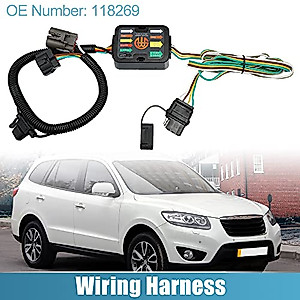 X AUTOHAUX 1 Set 118269 Vehicle Side 4-Pin 4 Way Trailer Wiring Harness Trailer Converter for Kia Sorento 2011-2020