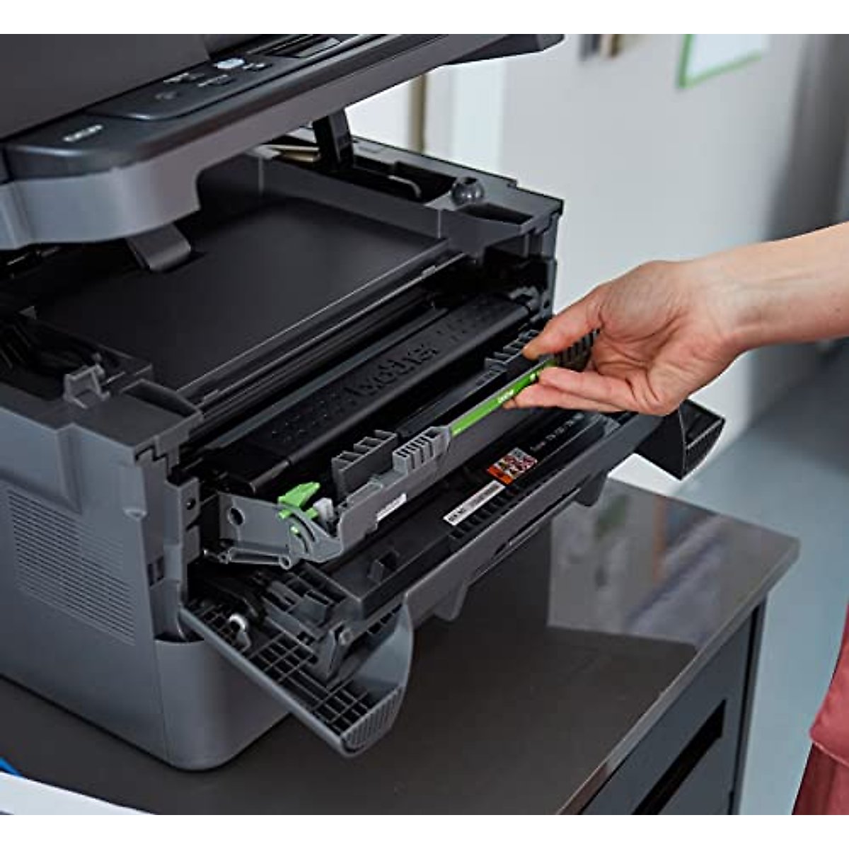 Brother DCP-L25 Series Monochrome All-in-One Laser Printer for Home Office, Print, Scan, Copy, Wireless, 36 ppm, 2400 x 600 dpi, Automatic Duplex Printing, with MTC Printer Cable