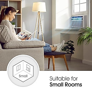 LG LW6024RSMX Window Air Conditioner, Wi-Fi Enabled w/Remote, for Small Room (260 Sq.Ft.), Quiet Operation, 115V, 6,000 BTU, White