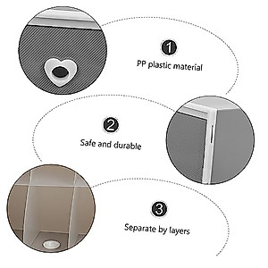 Cabilock Box Underwear Storage Box Clothes Dividers Makeup Organizer Box Makeup Organiser Panty Organizer Cabinet Closet Sock Drawer Organizer Sock Box Household Storage Box Storage Case Pp