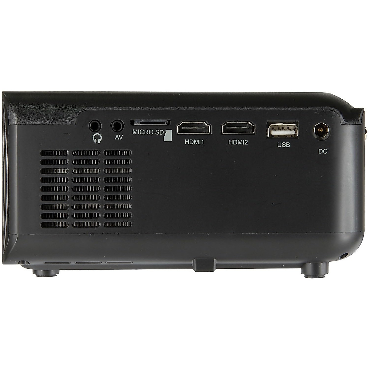 GPX Mini Projector with Bluetooth, USB and SD Media Ports, Includes Remote (PJ609B), Black