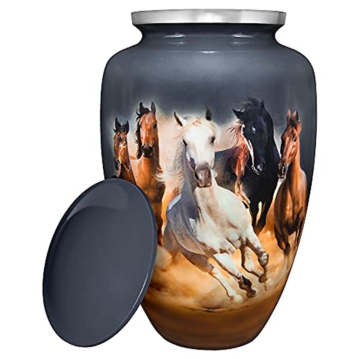 Trupoint Memorials Cremation Urns for Human Ashes - Decorative Urns, Urns for Human Ashes Female & Male, Urns for Ashes Adult Female, Funeral Urns - Horse, Large