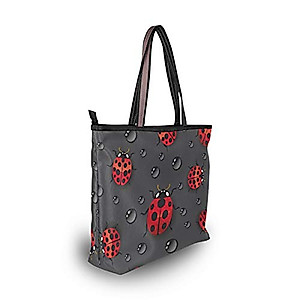 Shoulder Handbag Ladybug Rain Women Handle Bag