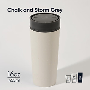 Circular & Co Reusable Coffee Cup - 16oz - 100% Leakproof Large Travel Mug - Made from Recycled Coffee Cups - Sustainble Insulated Coffee Tumbler - BPA Free - Dishwasher Safe