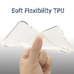 TENOC Phone Case Compatible with iPhone 11, Clear Case Shockproof Protective Bumper Slim Cover for 6.1 Inch