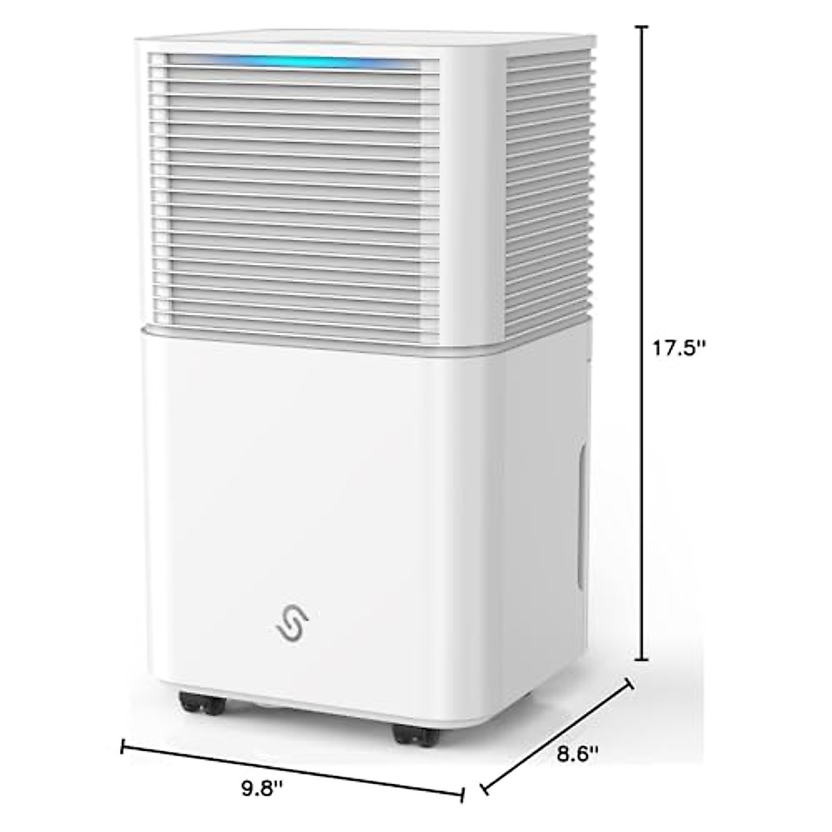 HUMILABS 1500 Sq. Ft Dehumidifiers for Home and Basements,22 Pints Dehumidifiers for Large Room with Auto or Manual Drainage,0.528 Gallon Water Tank,24 Hours Timer,Dry Clothes Mode