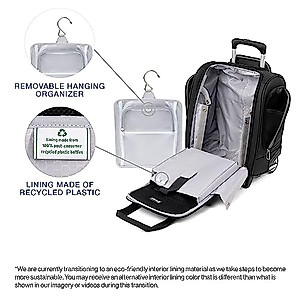 Travelpro Luggage Maxlite 5 Softside Lightweight Rolling Underseat Compact Carry on Upright 2 Wheel Bag, Men and Women, Black, 15-Inch