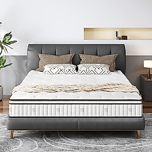 Wellynap Twin Mattress,10 Inch Twin Size Mattress,Hybrid Mattress Twin in a Box,Individually Pocketed Innerspring,Fiberglass-Free Mattress,Medium Firm120 Nights Risk-Free Trial