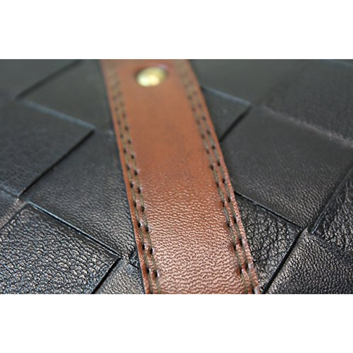 Vintiquewise(TM Wooden Leather Treasure Chest