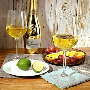 YARYOUNG 12 oz Fully Tempered Wine Glasses Set of 12, Classic Design, Durable and Scratch-resistant