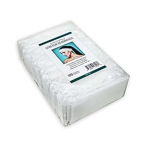 APPEARUS 100 Ct. Disposable Spa Facial Headbands with Convenient Closure