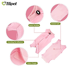 hipet Cat Surgery Recovery Suit for Abdominal Woundsor or Skin Diseases,Substitute E-Collar & Cone,Cat Onesie After Surgery Wear Anti Licking