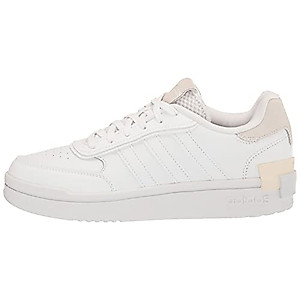 adidas Women's Postmove Basketball Shoe, White/White/Chalk White, 8