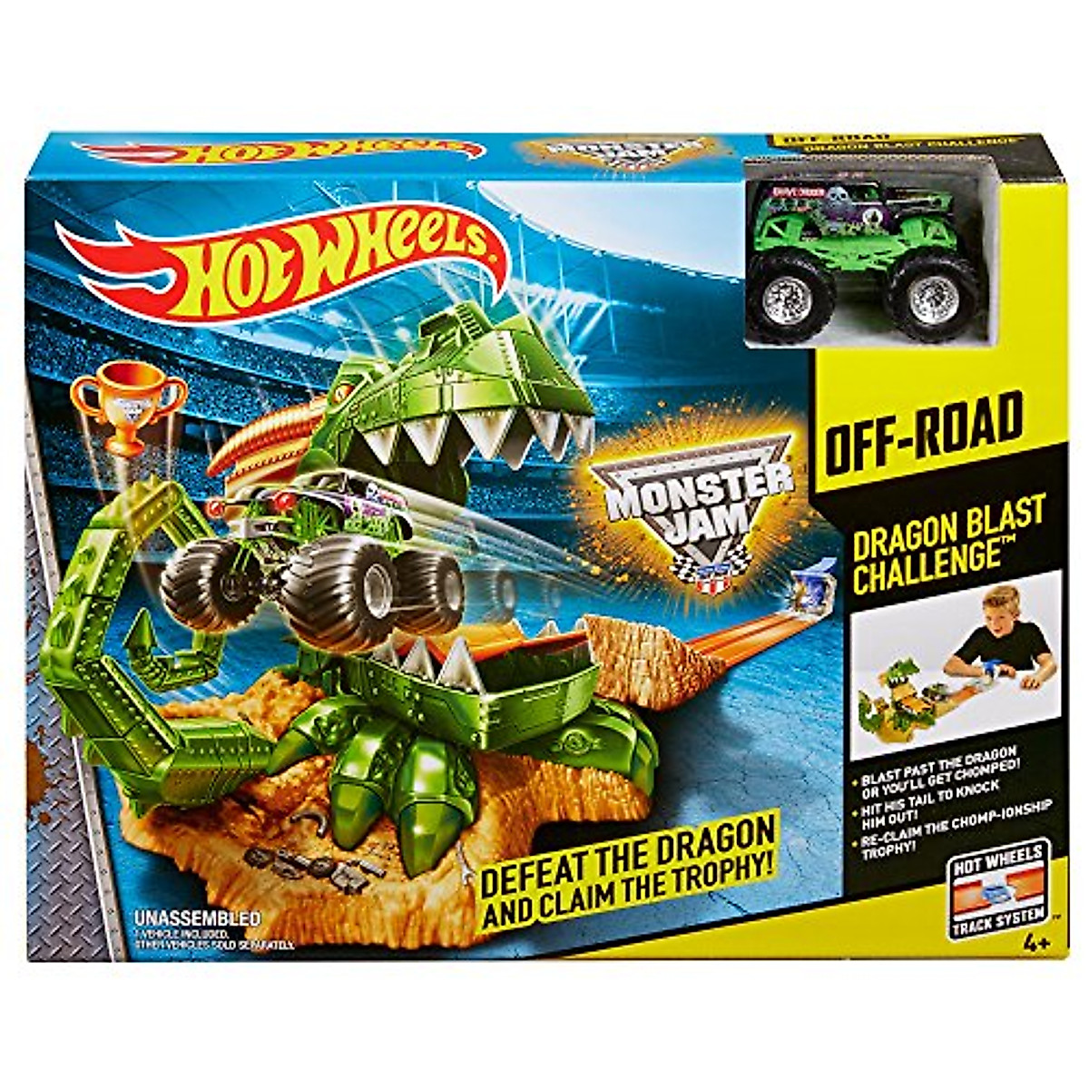 Hot Wheels Monster Jam Dragon Arena Attack Playset