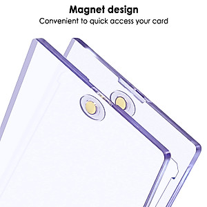 Kitoyz 24 ct Magnetic Card Holder for Trading Cards, 35PT Baseball Card Case Magnet Toploaders Sports Card Protectors with UV Protection Fit for TCG, Game Cards, Football Cards