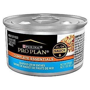 Purina Pro Plan Savor Adult Seafood Stew Entree In Sauce Canned Cat Food, 3 oz, Case of 24