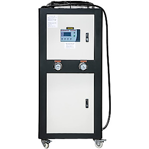 VEVOR Water Chiller 6Ton Capacity, Industrial Chiller 6Hp, Air-Cooled Water Chiller, Finned Condenser, w/Micro-Computer Control, Stainless Steel Water Tank Chiller Machine for Cooling Water