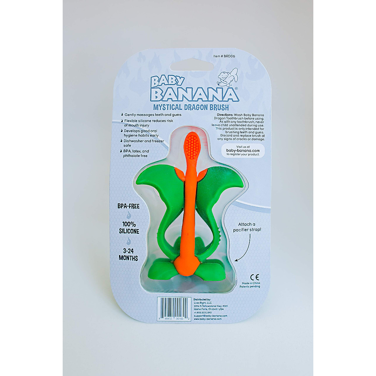 Baby Banana - Mystical Dragon Toothbrush, Training Teether Tooth Brush for Infant, Baby, and Toddler