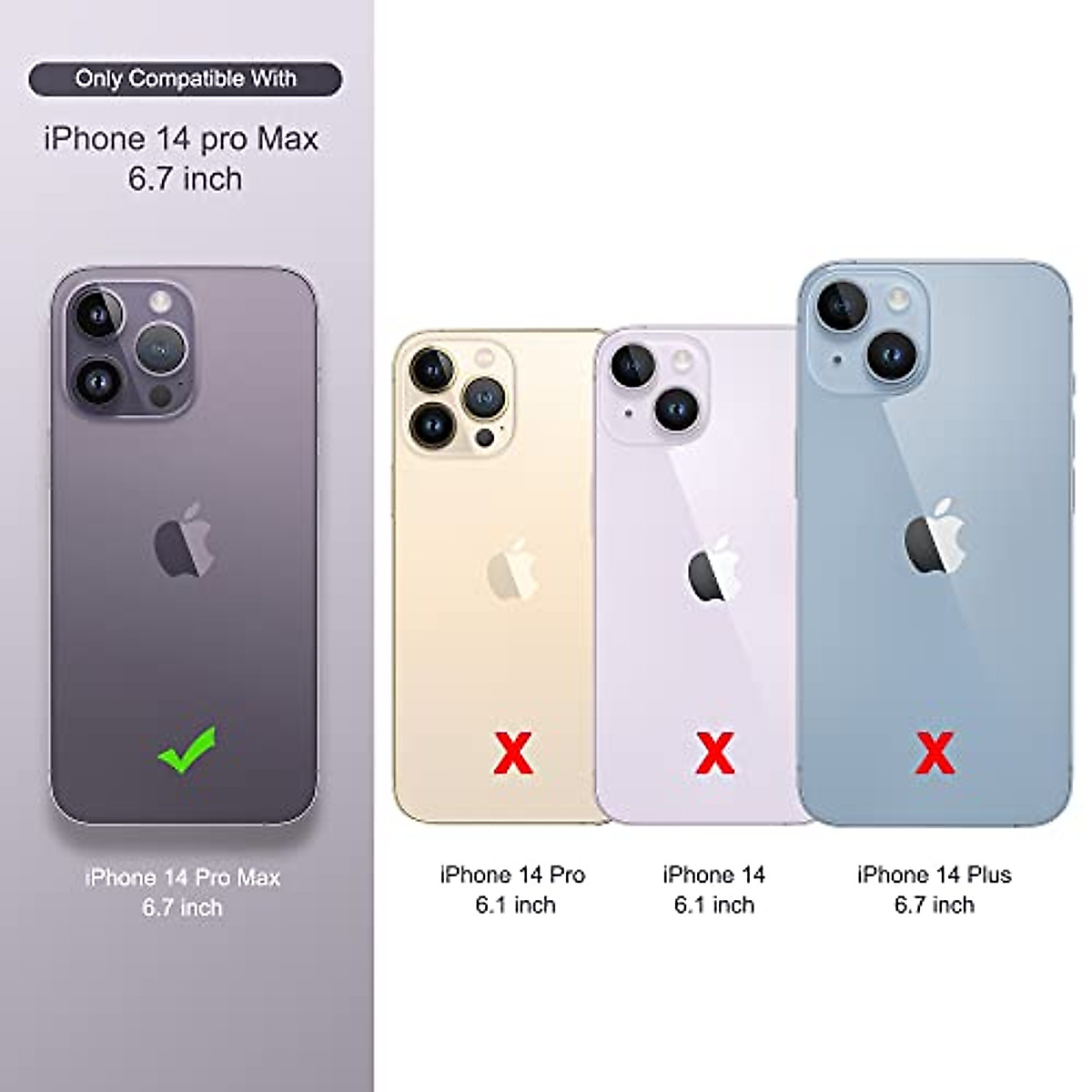 ULAK Compatible with iPhone 14 Pro Max Wallet Case for Women with Credit Card Holders, Designed Flip PU Leather Kickstand Shockproof Protective Cover for iPhone 14 Pro Max 6.7 inch 2022, Rose Gold