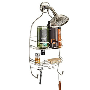 iDesign Neo Shower Caddy, 10.667999999999999x25.654x52.323999999999998 cm, Satin