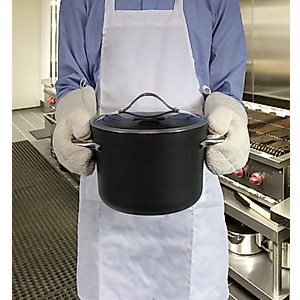 Nouvelle Legende® Cotton Quilted Terry Oven Mitts Long Lasting Heat Resistance Protection 17 Inches Set of 2