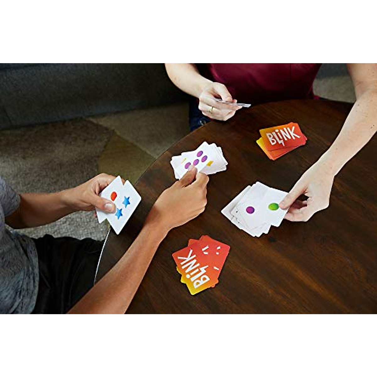Mattel Games Reinhard Staupe's Blink Family Card Game, Travel-Friendly, with 60 Cards and Instructions, Great for 7 Year Olds and Up
