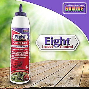 Bonide Eight Insect Control Garden Dust, 10 oz Ready-to-Use Insect & Mite Killer for Outdoor Garden, Long Lasting Insecticide