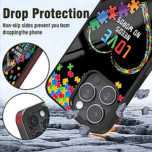 Autistic Awareness Phone Cases Best Gifts for Adult Autism Love Need No Words Cover for Samsung Galaxy S10 S20 S21 S22 S23 S24 S25 Ultra Plus FE Edge | for iPhone Moto for Pixel