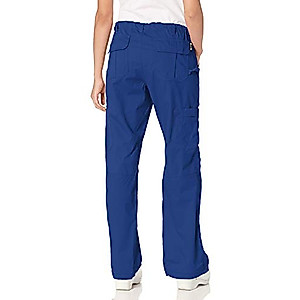 KOI Women's Lindsey Ultra Comfortable Cargo Style Scrub Pants, Galaxy, Medium