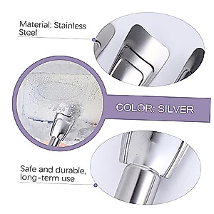 Happyyami 4pcs Stainless Steel Icing Spatula refrigerator for car stainless steel ice scoop squeegee for car Fridge Ice Remover fridge freezer Fridge Dredging Kit Refrigerator Ice Shovel arc