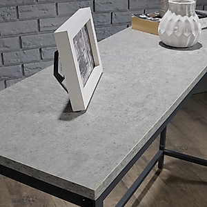 Sauder North Avenue Sofa Table, L: 41.5" x W: 11.5" x H: 28.03", Faux Concrete Finish