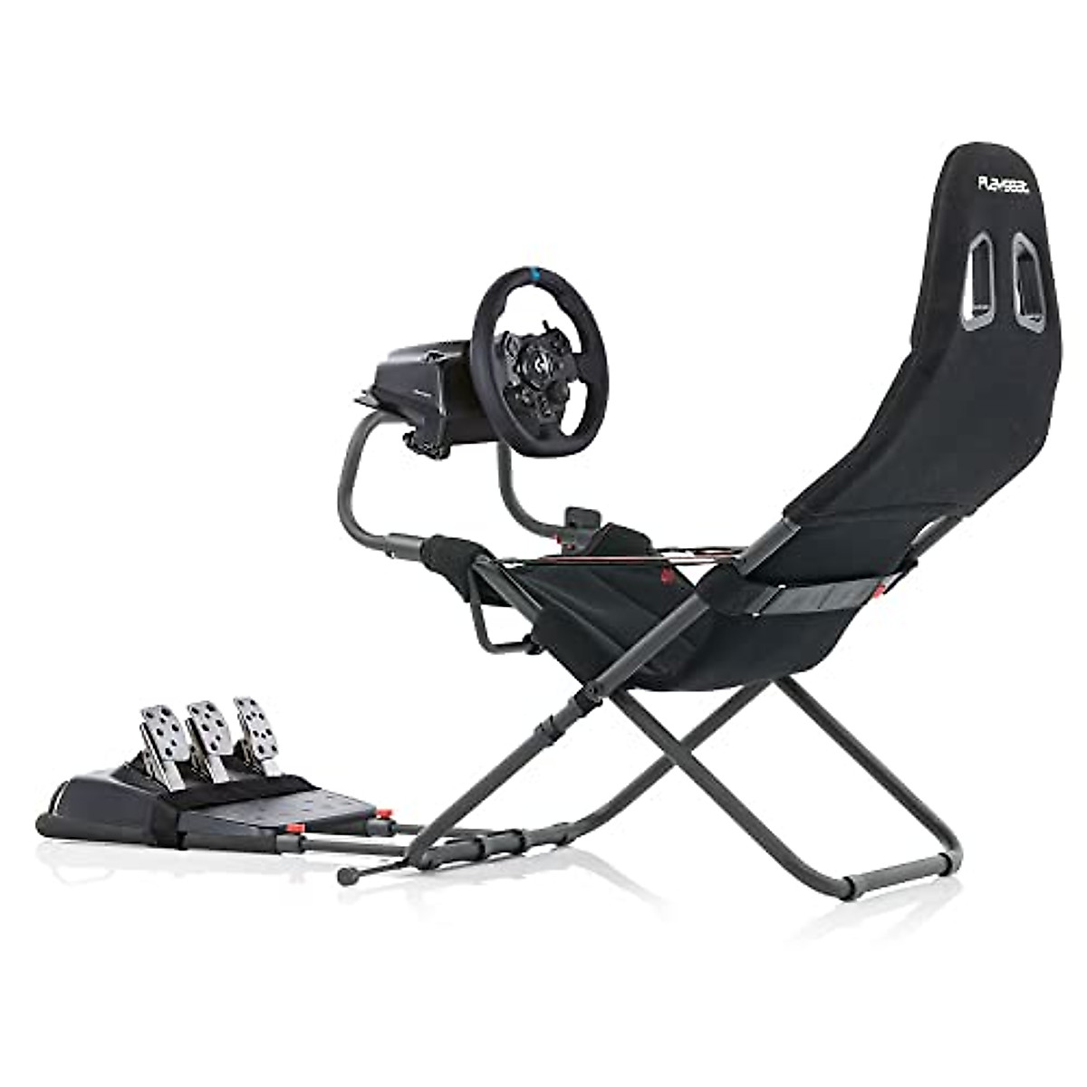 Playseat Challenge Sim Racing Cockpit | Foldable & Adjustable | for High Performance Sim Racing | Compact & Flexible | Supports All Steering Wheels & Pedals | for PC and Console | Actifit Edition