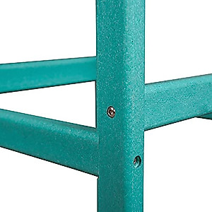 SFYLODS Adirondack Patio 14" Square Side Table, 18" Inches Tall, Premium Quality, Wood Like Material, Poly Lumber Weather Resistant for Garden, Backyard, Indoor, Living Room, Deck, Porch - Turquoise