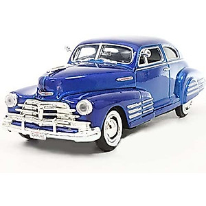 MOTORMAX 73266 1948 48 Chevy AEROSEDAN Fleetline 1/24 DIECAST Blue,#G14E6GE4R-GE 4-TEW6W207177