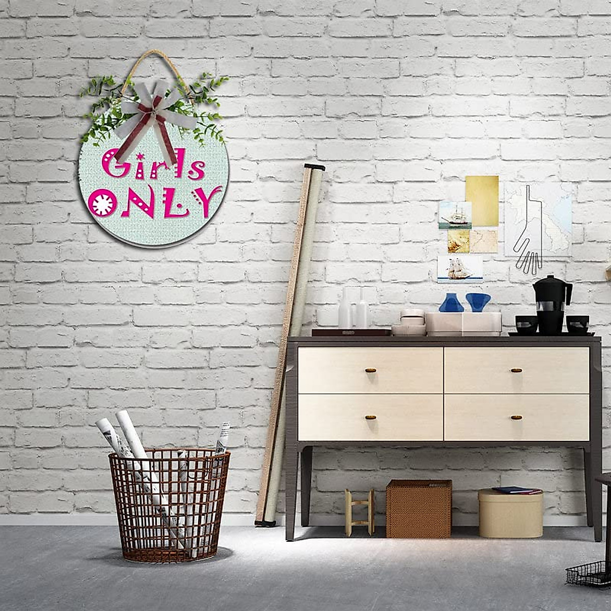 Girls Only Wall Decor Model 85 Girls Only Door Hanging Sign Bedroom Nursery Wall Wooden Sign Décor Toilet Bathroom 12X12" By Weytff