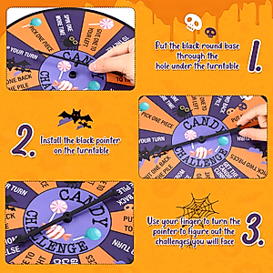 Poen Halloween Party Games Halloween Party Candy Challenge Spinner Halloween Party Decorations Halloween Party Favors Halloween Party Supplies Halloween Party Candy Challenge Game Trick or Treat