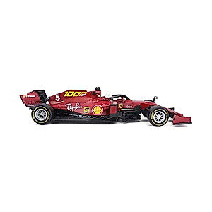 HNW 1/18 Bburago Model Car for 2020 SF1000 F1 5# Sebastian Vettel Diecast Model Car Official Formula 1 for Unisex Adult