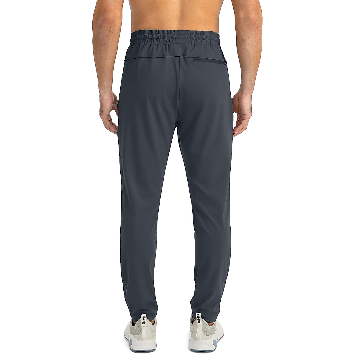 G Gradual Men's Sweatpants with Zipper Pockets Tapered Joggers for Men Athletic Pants for Workout, Jogging, Running (Grey, X-Large)