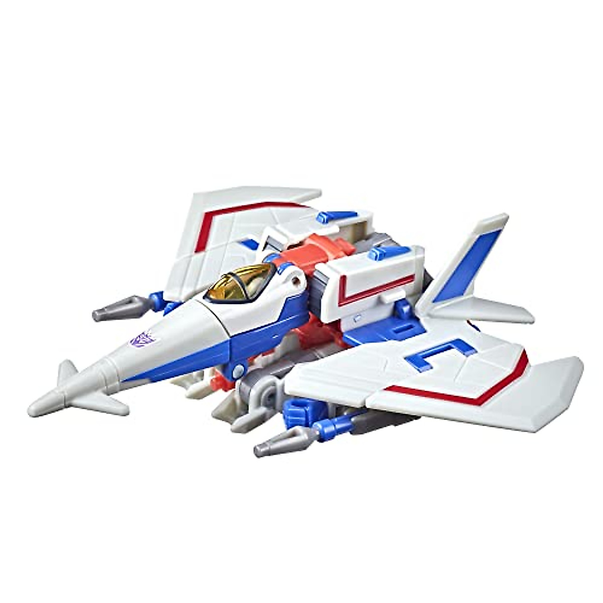 Transformers Bumblebee Cyberverse Adventures Toys Deluxe Class Starscream Action Figure, Seeker Strike Action Attack, 5-inch