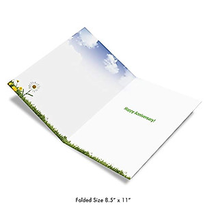 NobleWorks - Recovery Jumbo Greeting Card (Extra Large 8.5 x 11 Inch) - Encouragement, AA Sobriety Support Happy Anniversary Notecard from Group - One Day At A Time J9707
