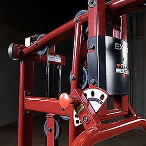 Body-Solid (EXM1LPS) Multi-Station Home Gym Machine, Arm & Leg Strength Training Functional Exercise Workout Station for Weight Lifting and Bodybuilding, 160lbs. Weight Stack with Leg Press