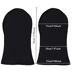 HOMELEX 2 Pieces Full Face Mask, 2nd Skin Masks,Halloween Spandex Hood for Unisex Cloth-Black