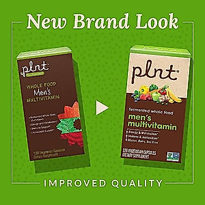 plnt Fermented Whole Food Men?s Multivitamin (120 Vegetarian Capsules)
