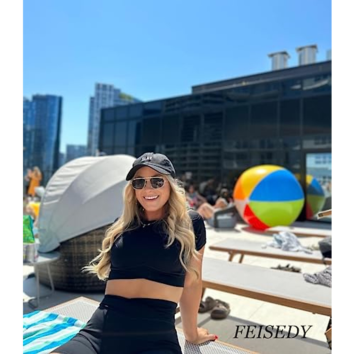 FEISEDY Retro Trendy Aviator Sunglasses Women Men 90s Small Vintage Glasses Stylish Gold Metal Oval Sunglasses B2906