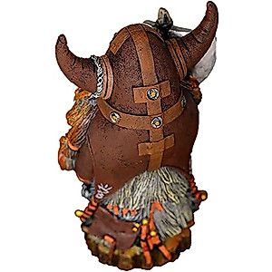 Outdoor Decoration Viking Norse Dwarf Gnome war gnome Sculpture Gnome Warrior Sculpture Medieval Guard Garden gnome Statue Garden