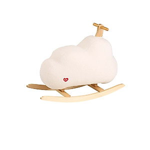 Children's Care Bears Cloud Rocker | Foam and Polyester Rocking Horse with Wooden Frame, Rockers, and Grips