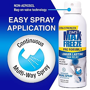 Zim's Max-Freeze Pro Formula Spray, 3.4 Ounce (Pack of 3)