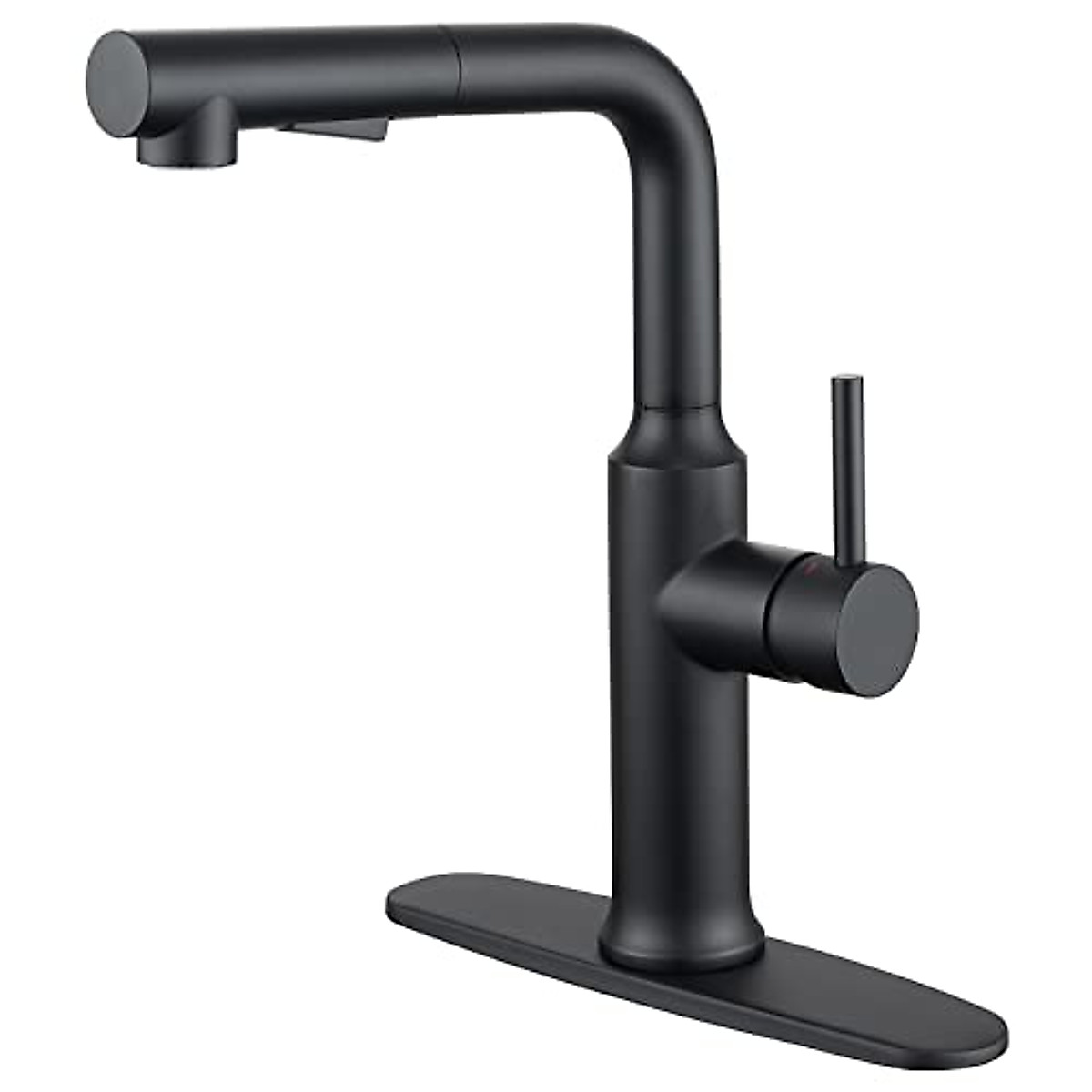 CREA Bar Sink Faucet Kitchen Faucets Black with Pull Down Sprayer RV Small Mini Sink Faucet Magnetic Docking for Laundry Outdoor Camper